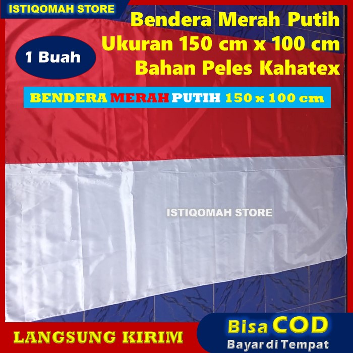 Jual [MURAH BAYAR COD DI RUMAH] BENDERA MERAH PUTIH Ukuran 150 x 100 cm ...