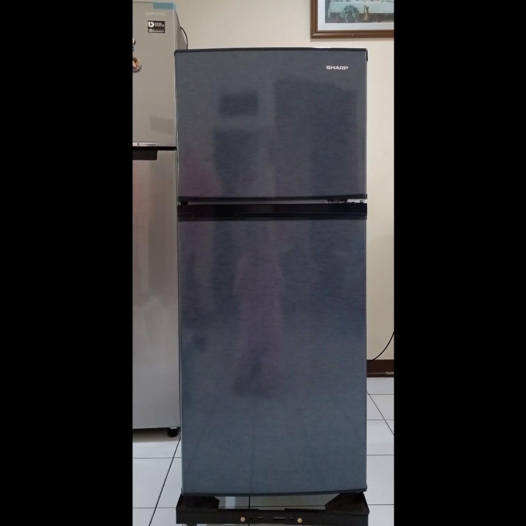 Jual Kulkas 2 Pintu SHARP SJ 195 MD SG SR Low Watt Garansi resmi 5TH ...
