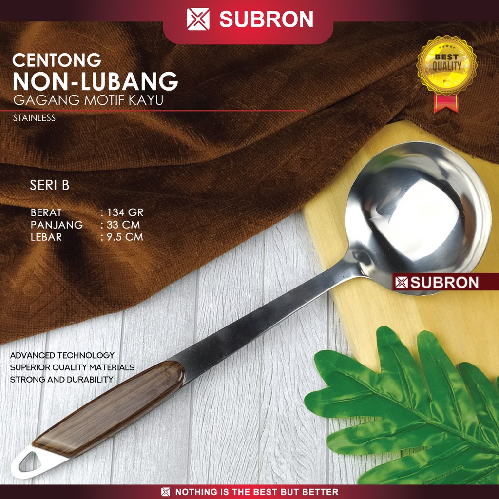 Jual SUBRON Susuk sutil spatula centong Stainless steel Tebal panjang ...