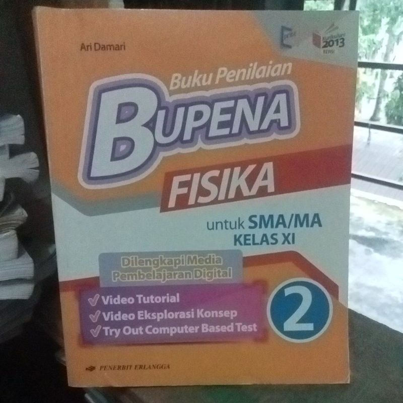 Jual Buku penilaian Bupena fisika untuk SMA kelas 12 penerbit Erlangga kurikulum 2013 edisi ...