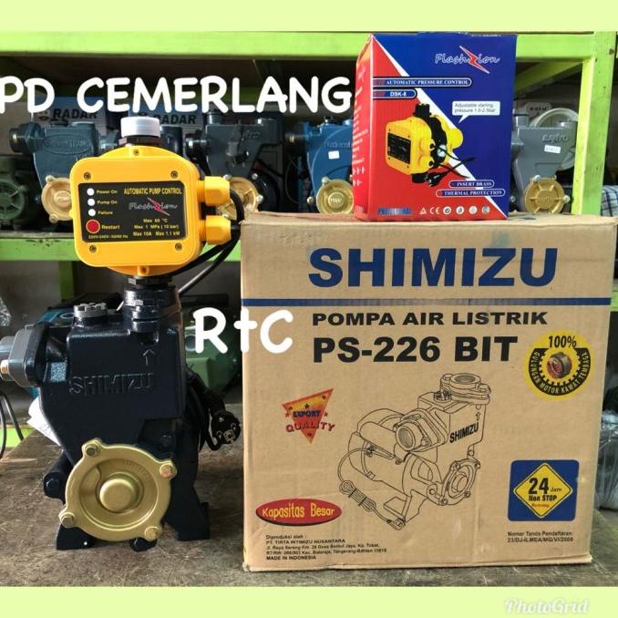 Jual Pompa Dorong Shimizu 200 Watt Pendorong Air Toren Booster | Shopee ...