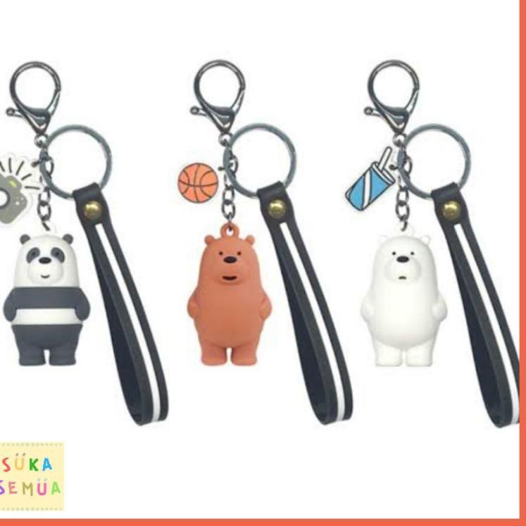 Jual YTP Gantungan Kunci WBB We Bare Bears // Ganci Keychain Beruang ...