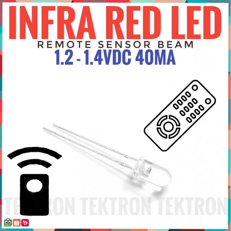 Jual Infra Red LED 5mm IR remote infra merah | Shopee Indonesia