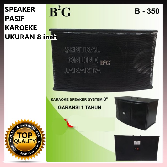 Jual SPEAKER PASIF KAROEKE B2G B-350 B350 8" 8 inch SEPASANG 8inch ORIGINAL | Shopee Indonesia