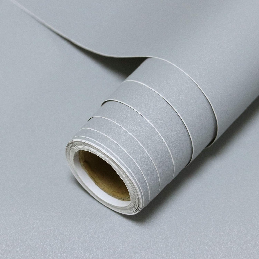 Jual WALLPAPER STIKER DINDING POLOS ABU / GREY 45cm x 8-9M | Shopee ...