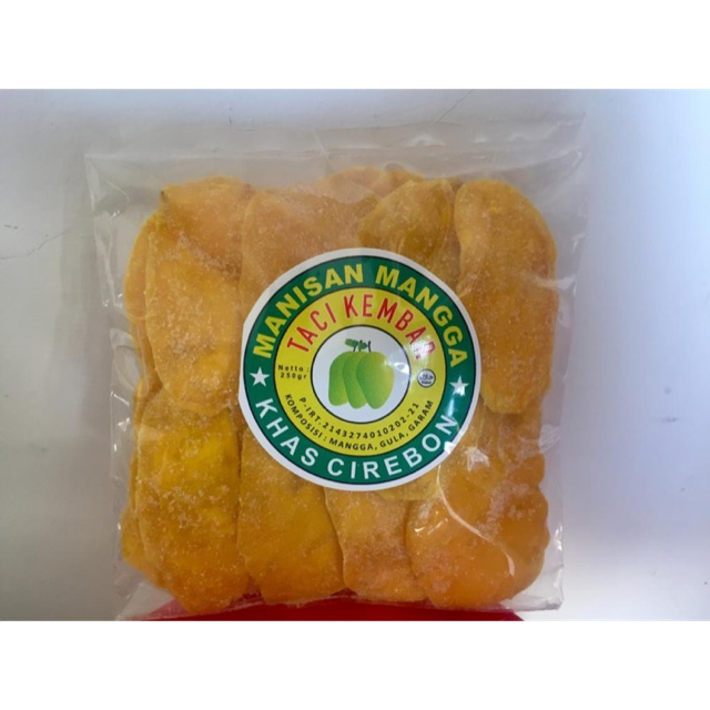 Jual Manisan Mangga Kering Lebar Khas Cirebon Taci Kembar ASLI 250Gram ...
