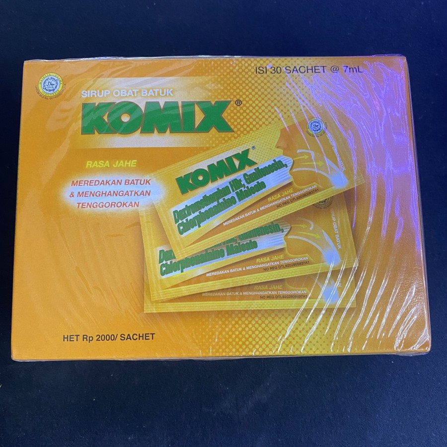 Jual Komix Jahe 1 Box Isi 30 Shopee Indonesia
