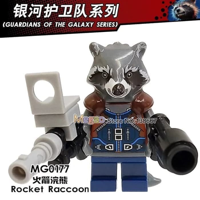 Jual Rocket Raccoon Lego Minifigure Guardian Of The Galaxy Avengers ...