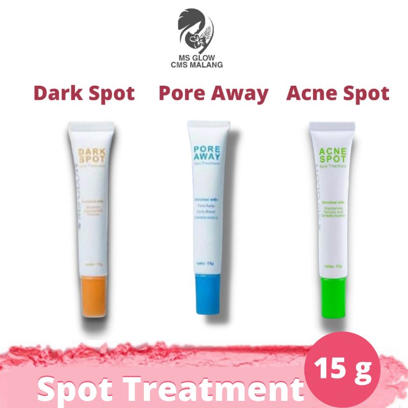Jual (BISA COD) Ms Glow Spot Treatment | Acne Spot | Dark Spot | Pore ...