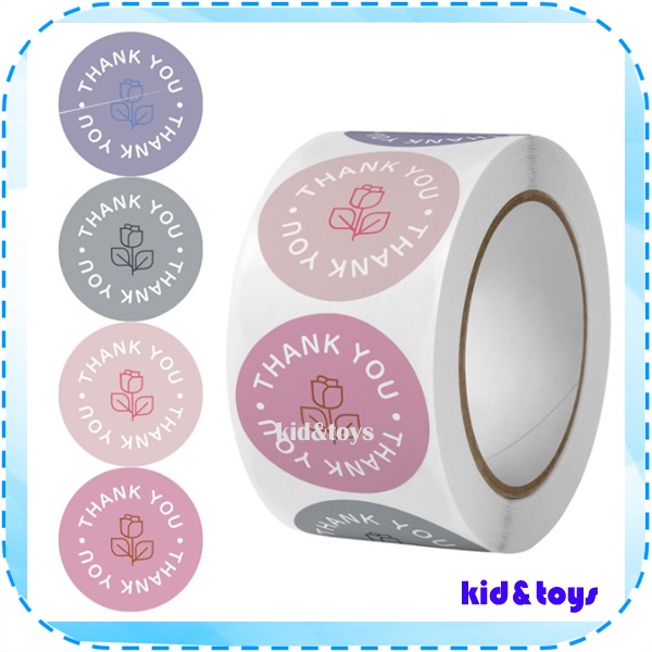 Jual 1 Roll Isi 500 Stiker Label Stiker Thank You Stiker Emoticon Imo ...