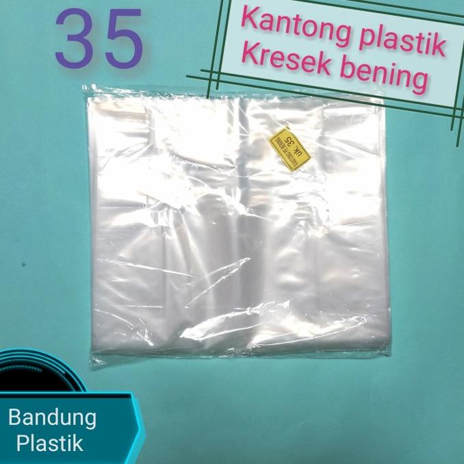 Jual Produk Terbaik] kantong plastik Kresek PE bening diamond Ukuran 35 ...