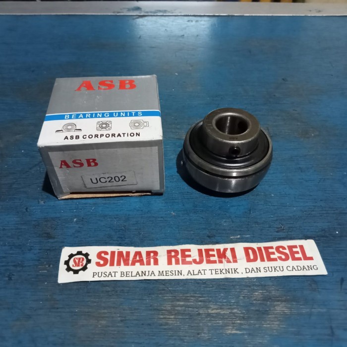 Jual Insert Bearing Isi Laher Laker Pillow Block UC 202 UC202 ASB zg ...