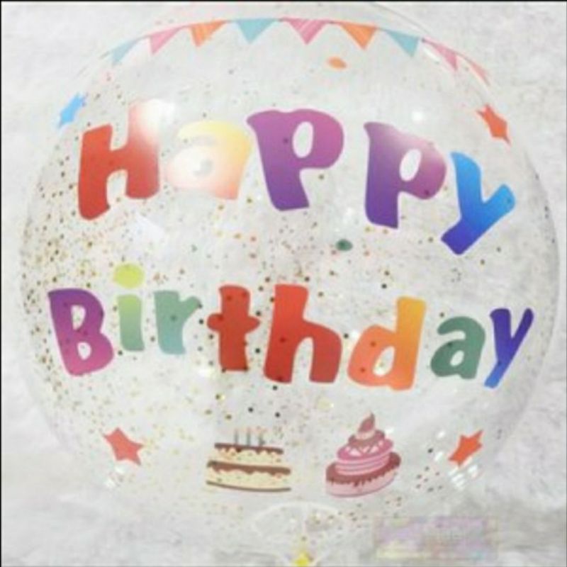 Jual STIKER / STICKER HAPPY BIRTHDAY/ STIKER BALON PVC / STICKER BALON ...