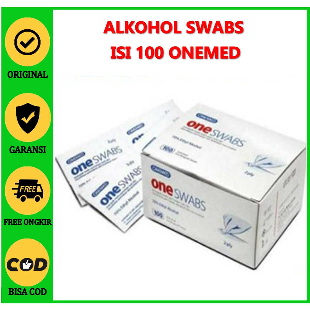 Jual Tissue Alkohol Alcohol Onemed Swab Kapas Alkohol One Swabs ...