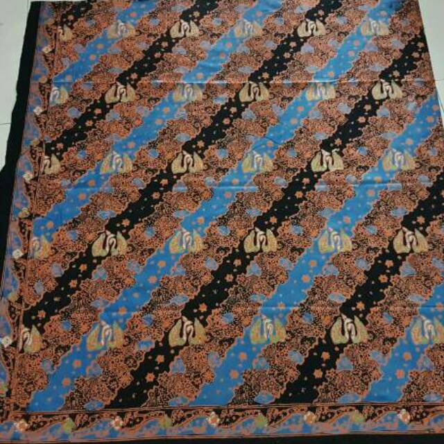 Jual Kain batik jambi batik cap bahan katun halus biru hitam coklat ...