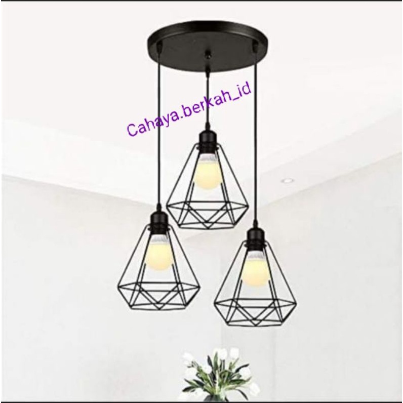 Jual Lampu Gantung Hias Minimalis Ruang Tamu Lampu Gantung Vintage ...