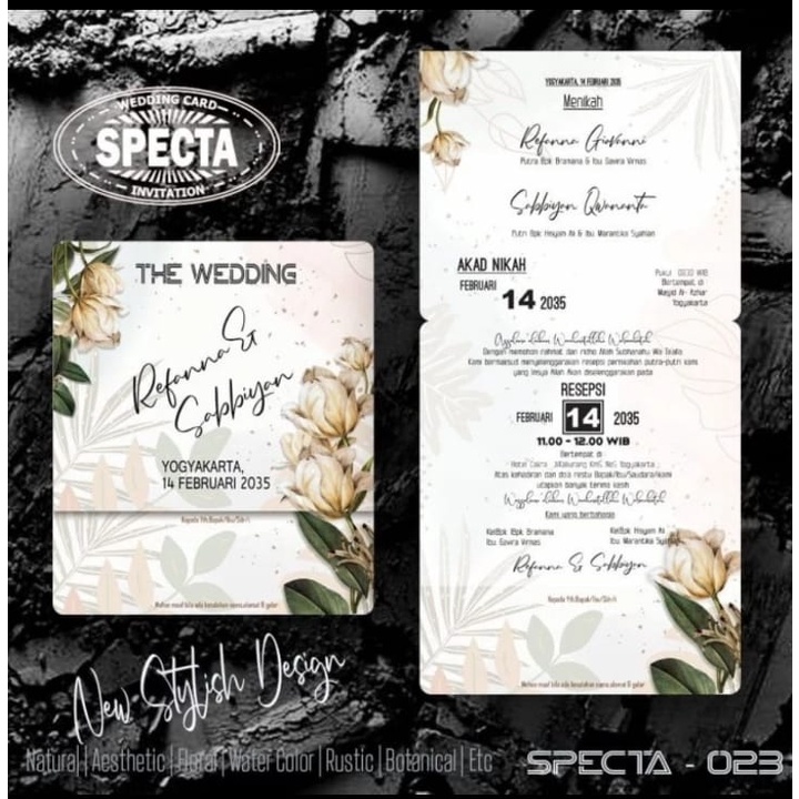 Jual Specta 23 | Blangko Undangan | Undangan Print | Undangan Kosong ...