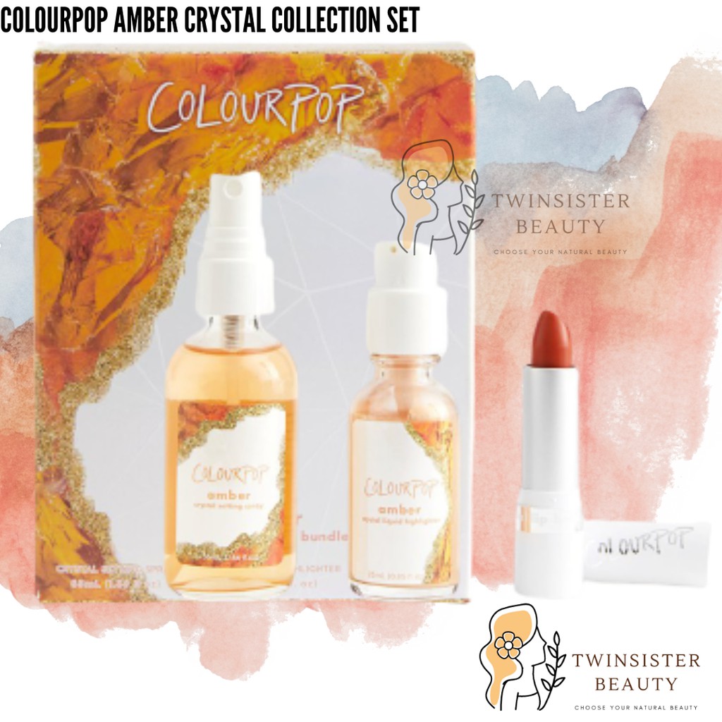 Jual (TSM) COLOURPOP AMBER CRYSTAL COLLECTION SET (SETTING SPRAY ...