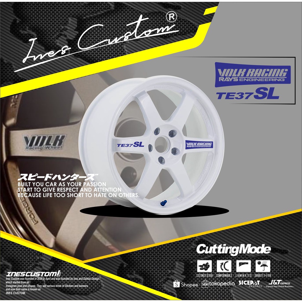 Jual stiker volk rays stiker velg mobil set mobil | Shopee Indonesia