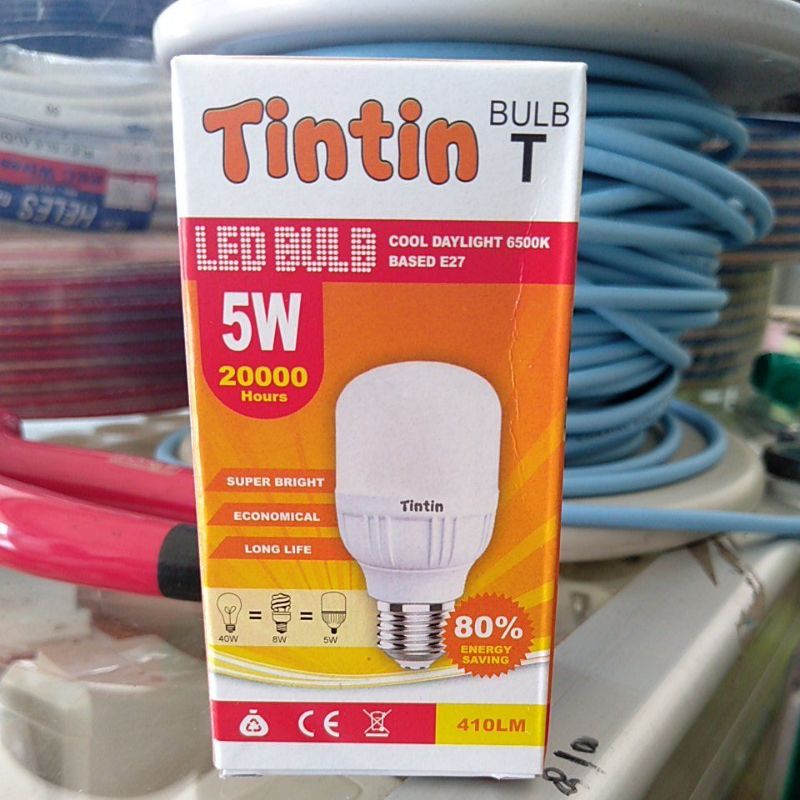 Jual LAMPU LED BULB TINTIN 5 WATT | Shopee Indonesia