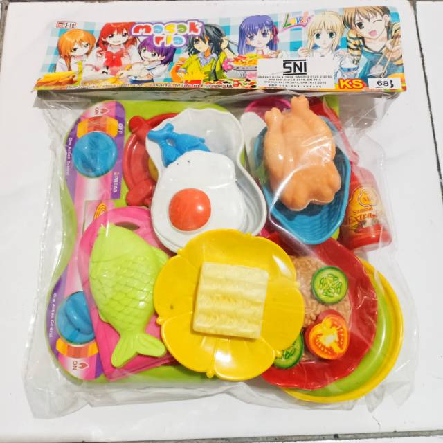 Jual Mainan Memasak Ria Cooking Ayam Telur Ikan Lengkap / Mainan Anak ...