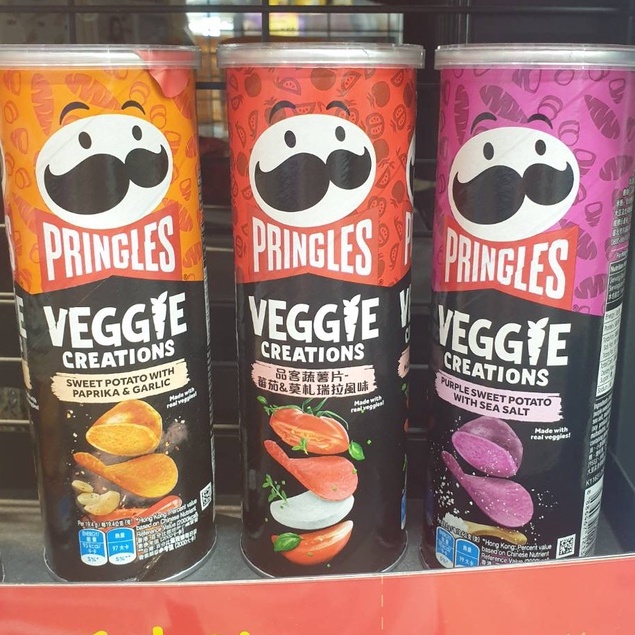 Jual Pringles Veggie Creations import Hongkong keripik kentang sehat ...