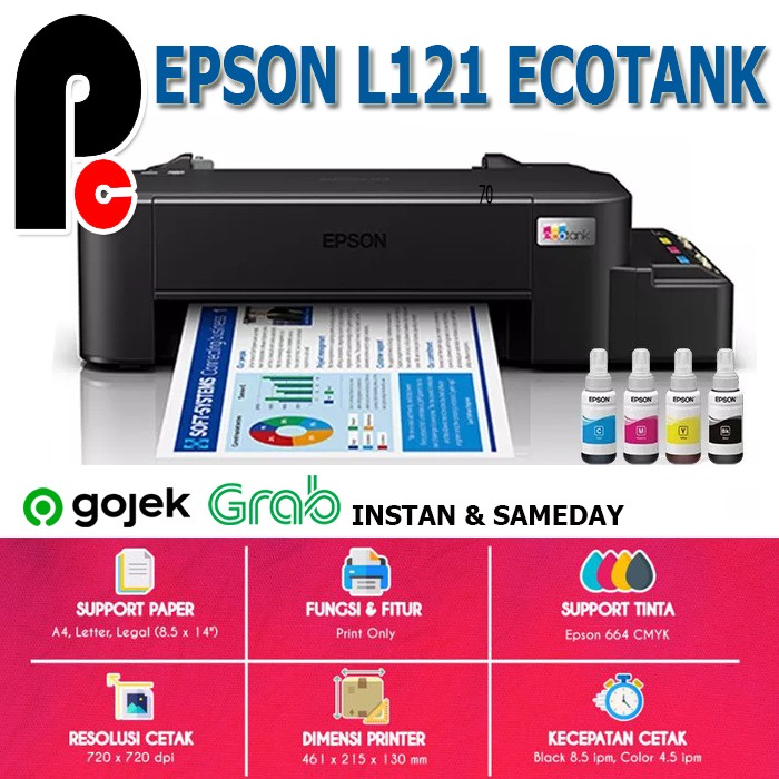 Jual Printer Epson L121 Ink Tank Only A4 Epson L121 Original NEW ...
