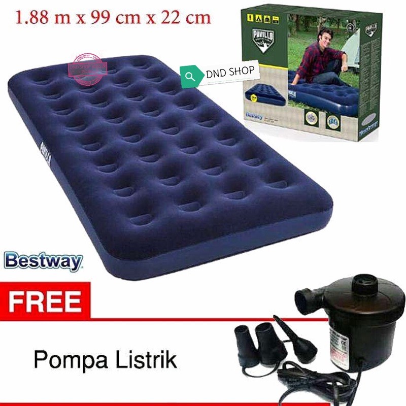 Jual Kasur Angin Single Bestway 67001/air Bed/kasur pompa/matras/kasur ...
