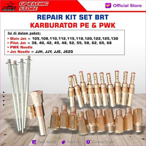 Jual BRT Paket Repair Kit Set Karburator PE - PWK BRT | Shopee Indonesia