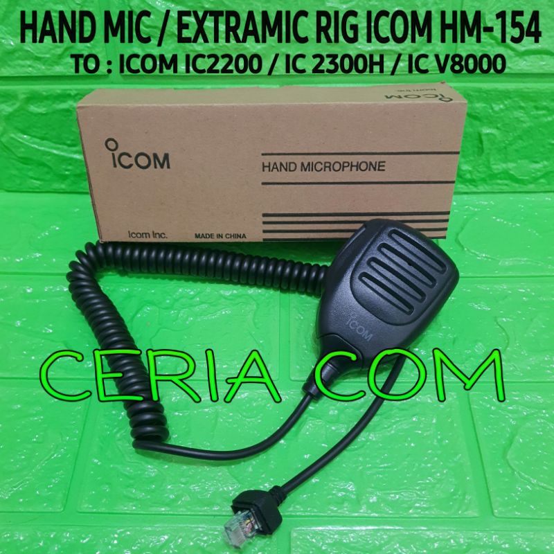 Jual EXTRA MIC RADIO RIG ICOM 2200H 2300H IC V8000 MIC ICOM HM-152 ICOM ...