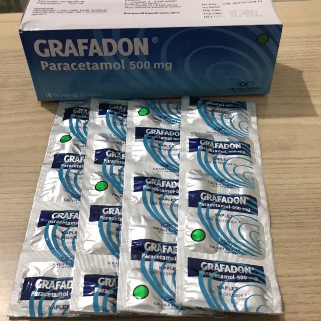 Jual Grafadon Paracetamol 500 mg - Strip | Shopee Indonesia