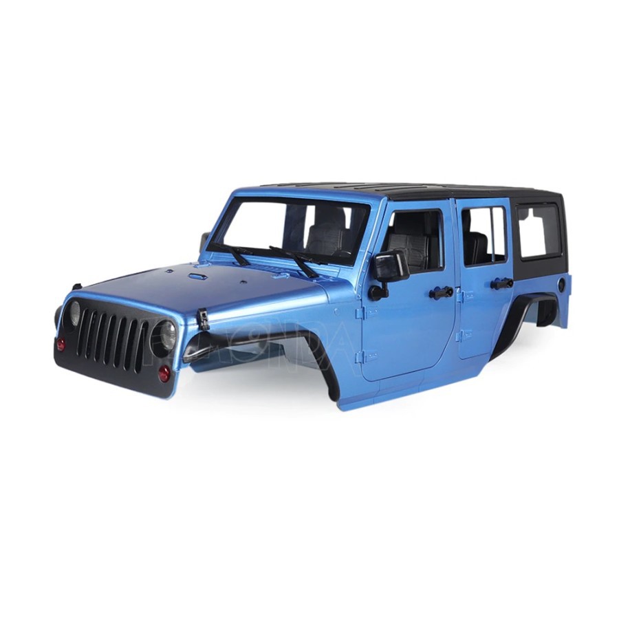 Jual Jeep Wrangler Rubicon 4 Door Hard Body Shell Kit 313mm Wheelbase 1/10 | Shopee Indonesia