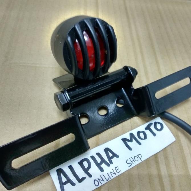 Jual Lampu stop bulat japstyle custom Chopper harley klasik grill rem ...