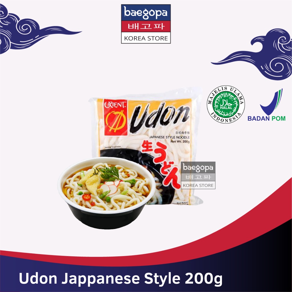 Jual ORIENT Mie Udon Basah Plain 200 g Halal | Import Korea | Shopee ...
