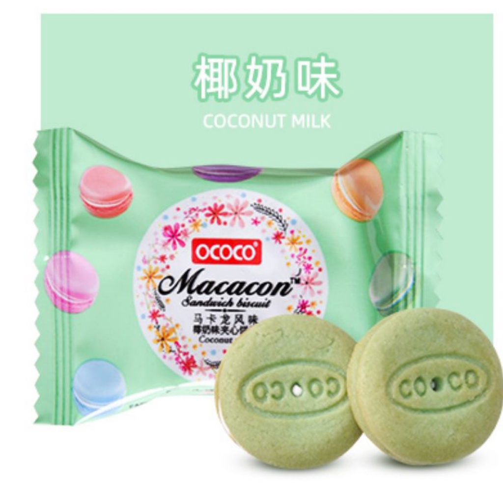 Jual Coco Macaron Sandwich Biscuit Mini | Shopee Indonesia