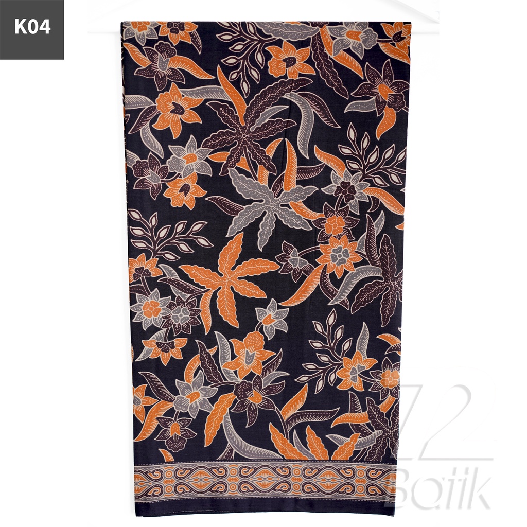 Jual KAIN BATIK PREMIUM Bahan Katun Motif Kembang Daun Singkong Warna ...