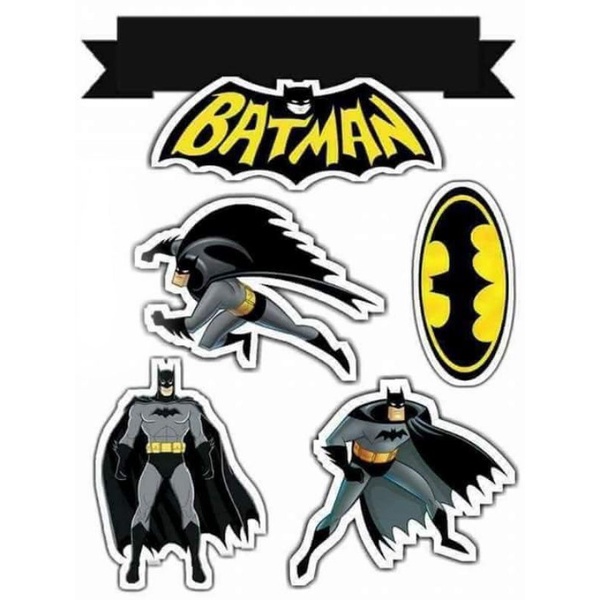 Jual Topper cake FREE NAMA tema Batman / hiasan kue ultah | Shopee ...