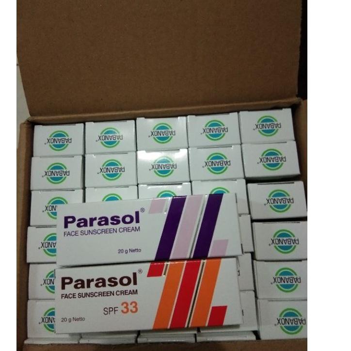Jual Parasol Face Sunscreen Cream 20g Orange spf 33//Ungu | Shopee ...