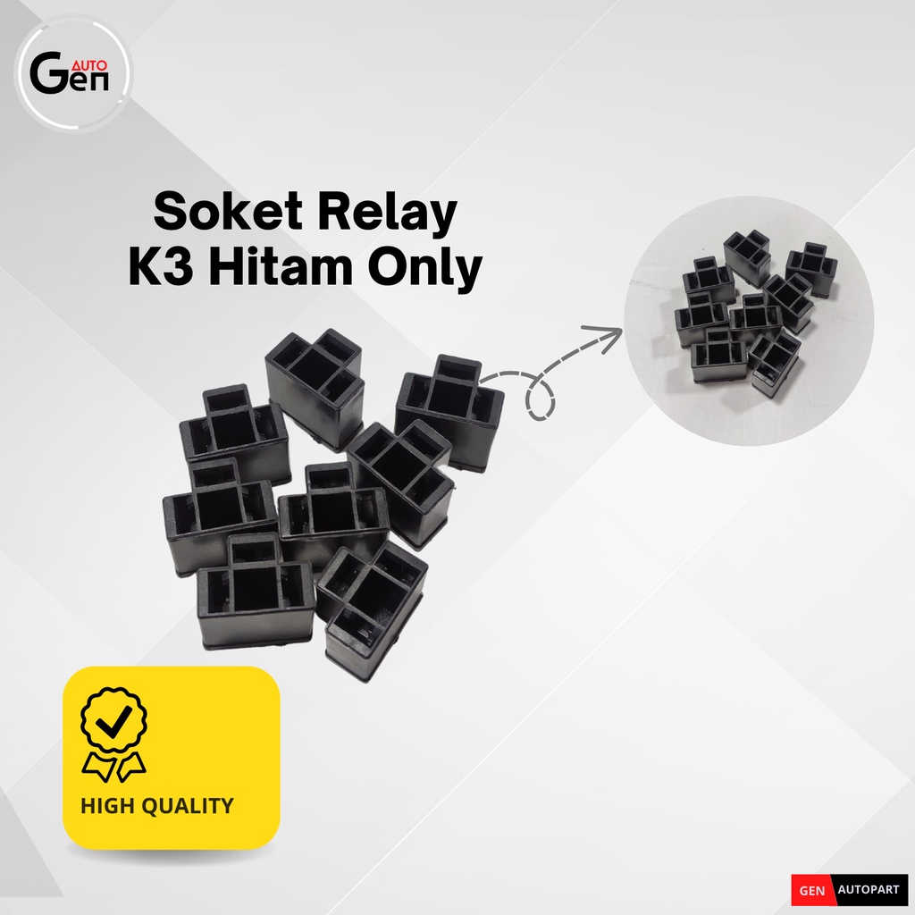 Jual SOKET/SOCKET/FITTING/ Relay K3 Hitam Only | Shopee Indonesia