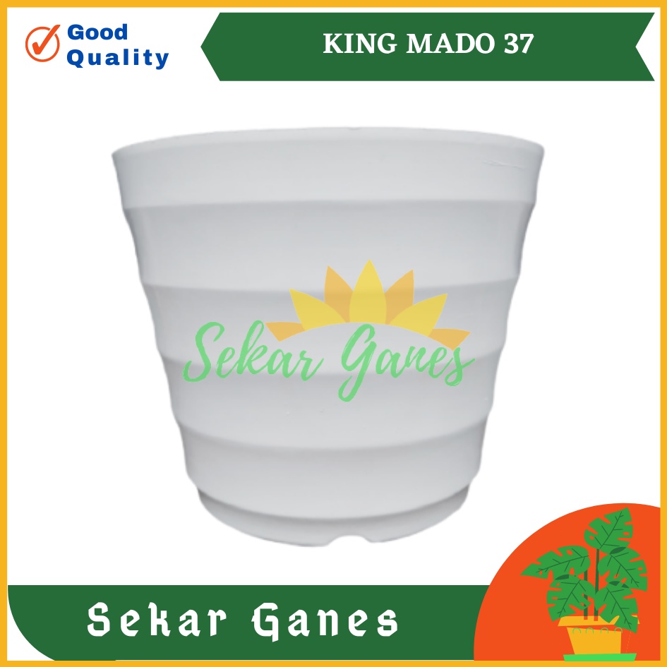 Jual PROMO Pot King Mado 37 Putih Da 30 Cm By Garden Of Love Pot ...