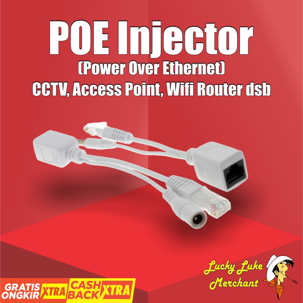 Jual POE Injector power over ethernet injektor untuk cctv accesspoint ...