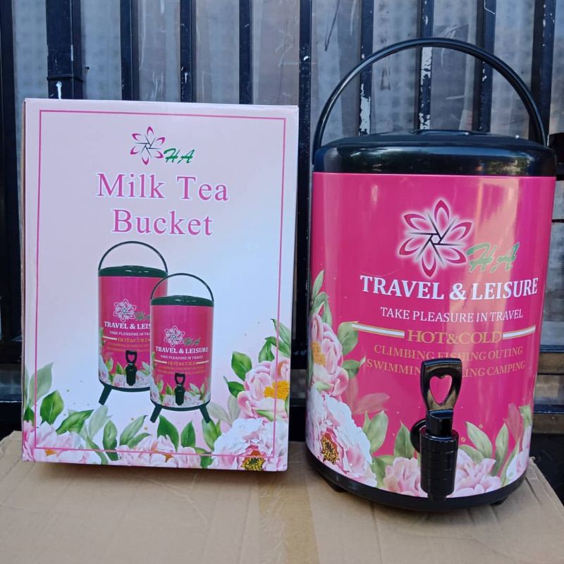 Jual Milk Tea Bucket Stainles 10L / Drink Jar 10L / jumbo Air Panas dan ...