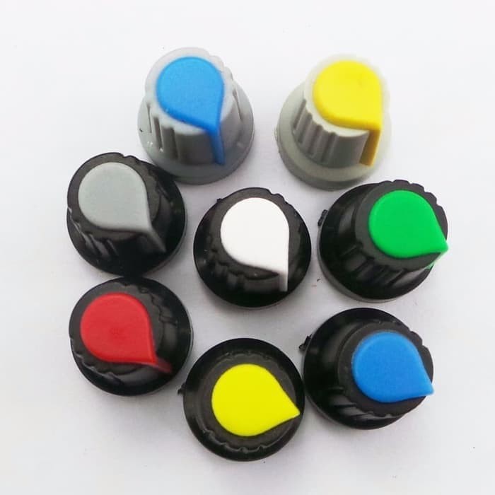 Jual Knob Potensio Plastik Warna Tutup Potensiometer Putar Kenob Volume Vol | Shopee Indonesia
