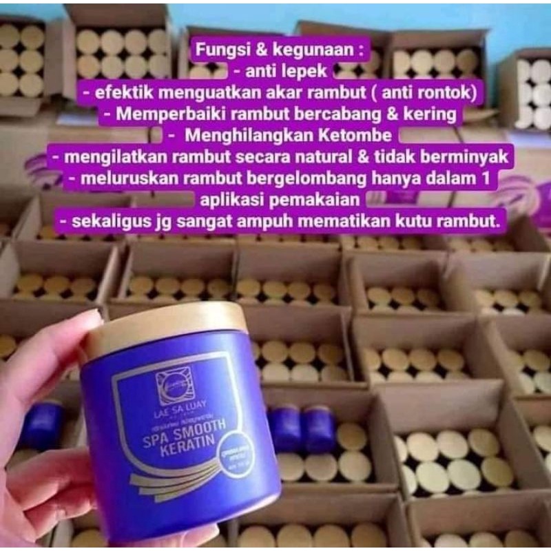Jual LAE SA LUAY HAIR MASK SPA SMOOTH KERATIN | Shopee Indonesia