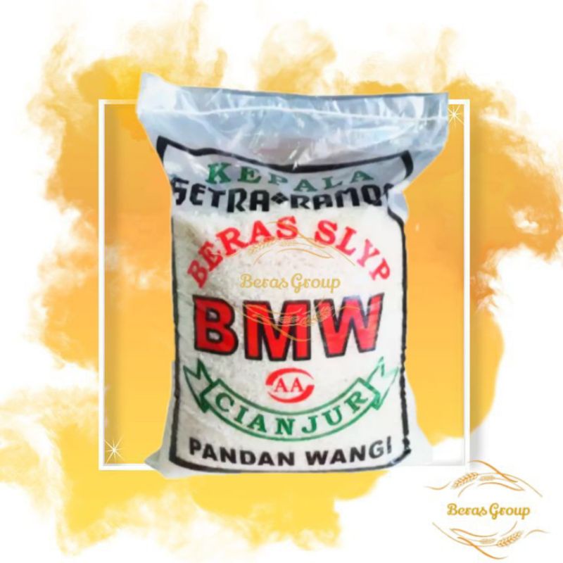Jual BERAS CIANJUR CAP BMW 5KG - BERAS BMW 5KG | Shopee Indonesia