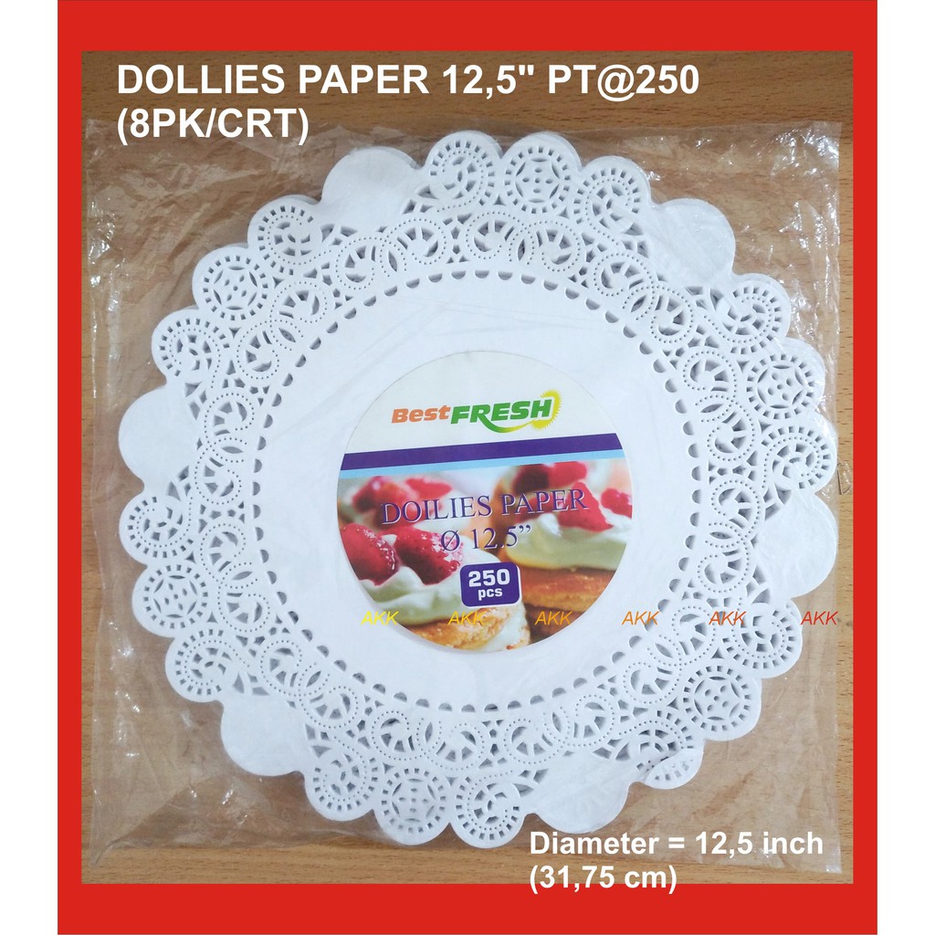 Jual Kertas Renda Doilies Paper 12,5 Inch Putih (250 Pcs) | Shopee ...