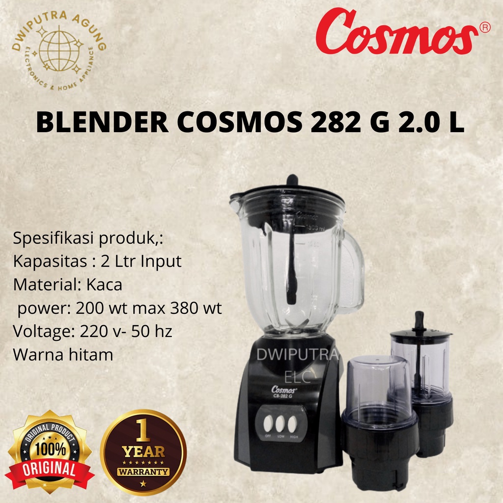 Jual BLENDER COSMOS COUNTERTOP BLENDER CB-282G CB 282G / CB 282 G ...