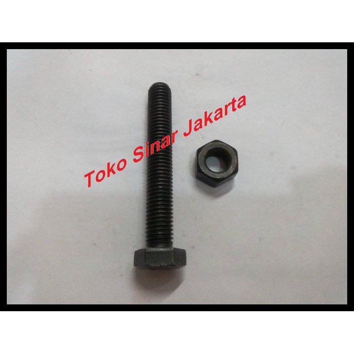 Jual BAUT BAJA ( GRADE 8.8 ) 12 MM X 80 MM + MUR ( KUNCI 19 MM ) | Shopee Indonesia