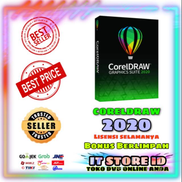 Jual Corel Draw 2020 Graphic Suite DVD Full Lisensi Bonus Berlimpah ...
