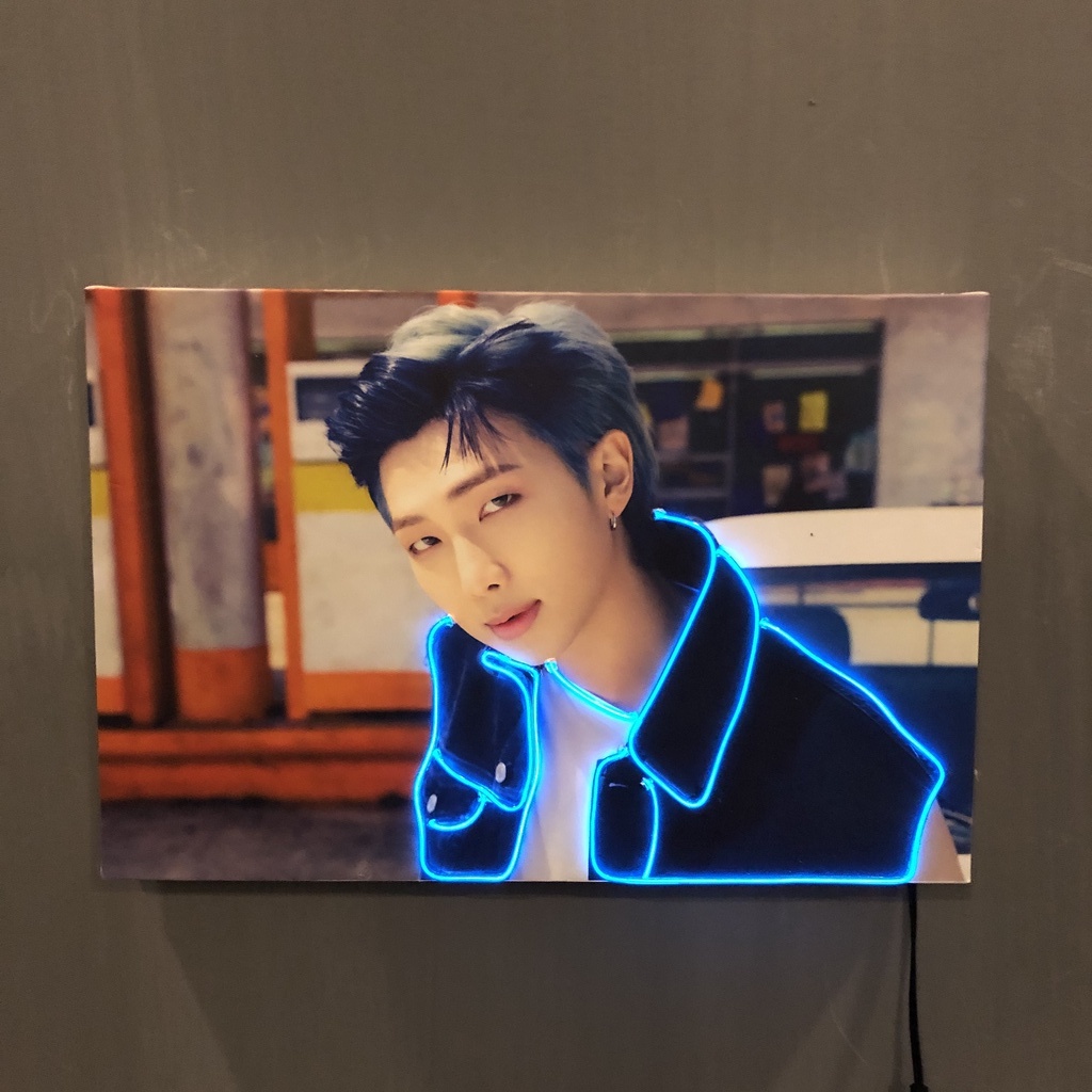 Jual Neon Frame el wire RM BTS - Dekorasi Kamar Lampu Hias Costum ...